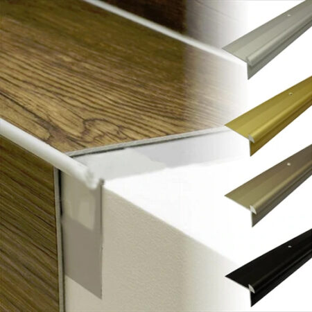 Luxury Click Vinyl Flooring Stair Nosing Edge Profile Trim - Stair ...