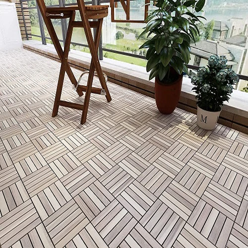 Acacia Hardwood Decking Tiles 30×30cm Organic White For Indoor And ...