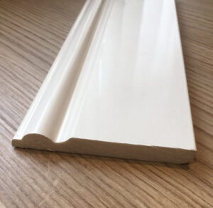White PVC Taurus Skirting Board Plastic 2.5M For Bathroom Panels ...